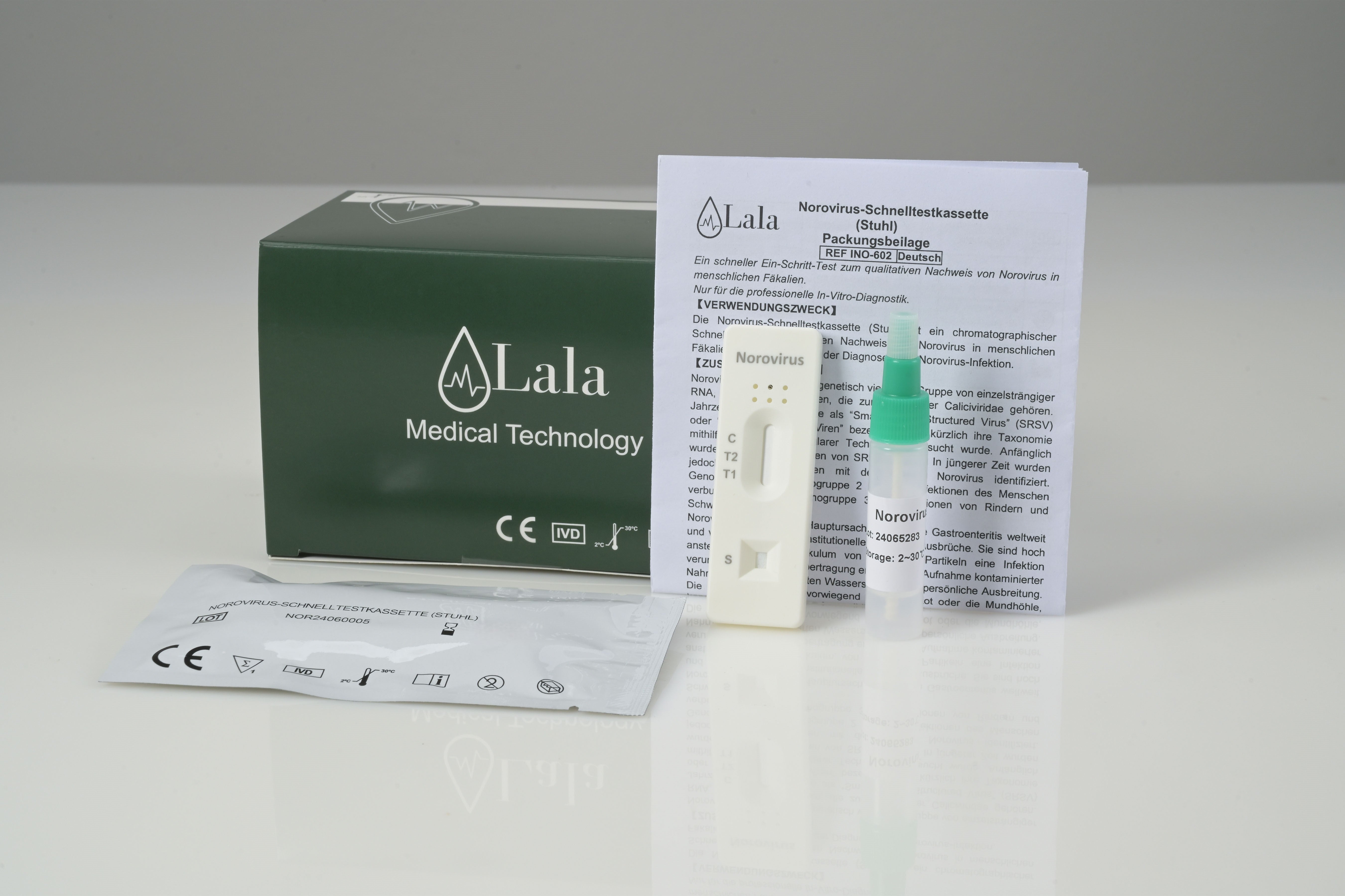 Norovirus rapid test cassettes (stool) – Lala Medical Technology GmbH