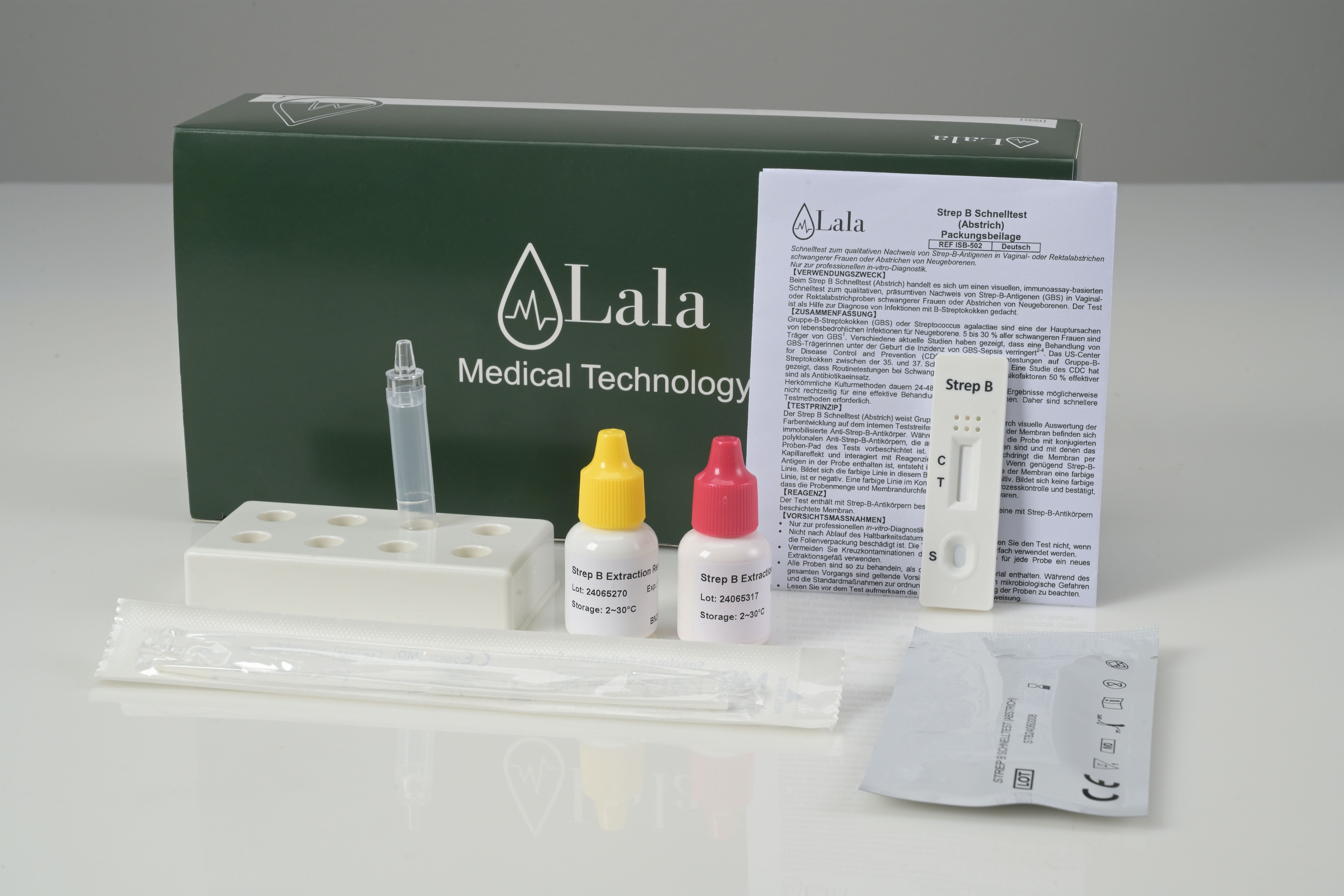 Strep B rapid test (swab) – Lala Medical Technology GmbH
